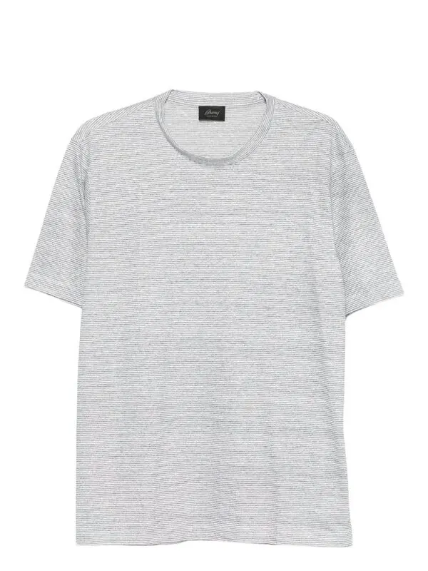 Brioni Striped T-shirt - Blue