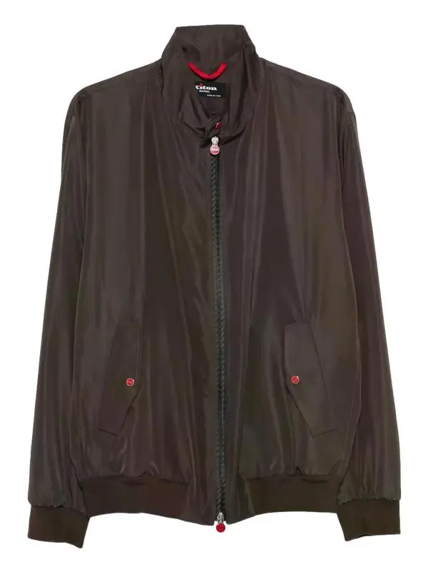 Kiton Zip-fastening Bomber Jacket - Brown