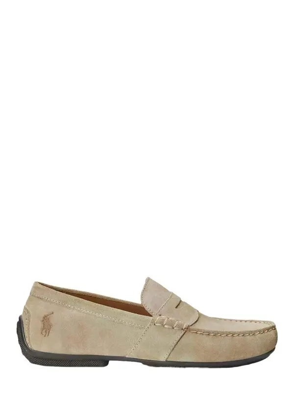 Polo Ralph Lauren Reynold Hand-stitched Suede Loafers - Neutrals