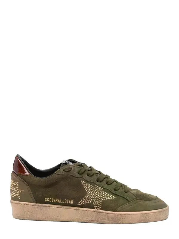GOLDEN GOOSE Star-embellished Sneakers - Green