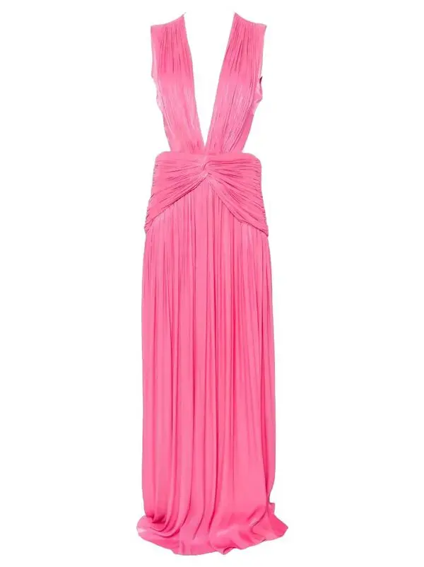 Costarellos Cutout-detail Maxi Dress - Pink