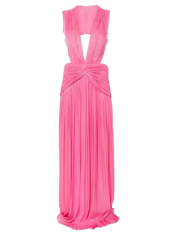 Costarellos Cutout-detail Maxi Dress - Pink