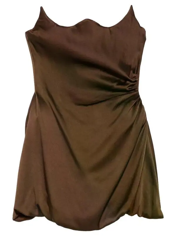 Giuseppe Di Morabito Ruched Mini Dress - Brown