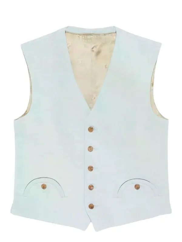 BLAZÉ MILANO Buttoned Waistcoat - Blue
