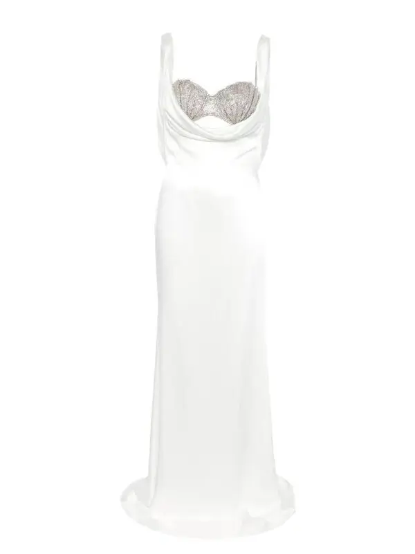 Giuseppe Di Morabito Embellished Maxi Dress - White
