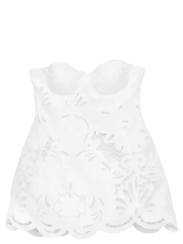 Giuseppe Di Morabito Embroidered Mini Dress - White