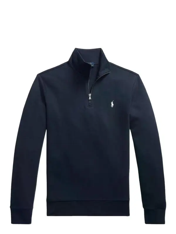 Polo Ralph Lauren Embroidered Quarter-zip Sweatshirt - Blue