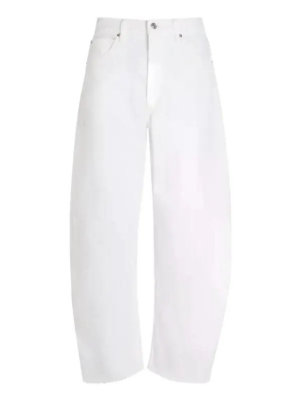 FRAME The Bubble Crop Trousers - White