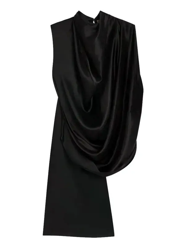 ROKSANDA Draped Sleeveless Top - Black