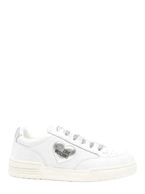 Moschino Heart-appliqué Sneakers - White