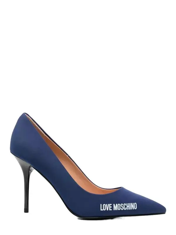 Moschino Logo-print Pumps - Blue