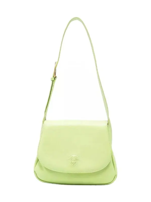 Versace 1990s Leather Shouder Bag - Green