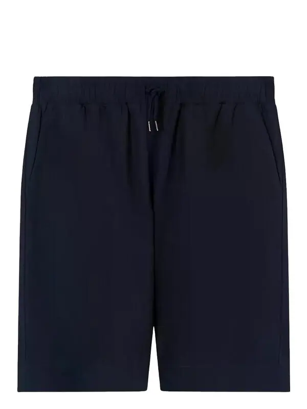 Emporio Armani Elastic-waist Deck Shorts - Blue