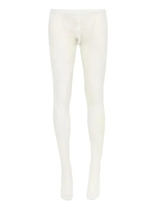 Comme Des Garçons 2010s Fishnet Tights - White