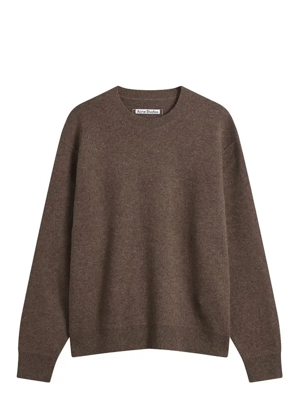 Acne Studios Cashmere Crew Neck Sweater - Walnut Brown