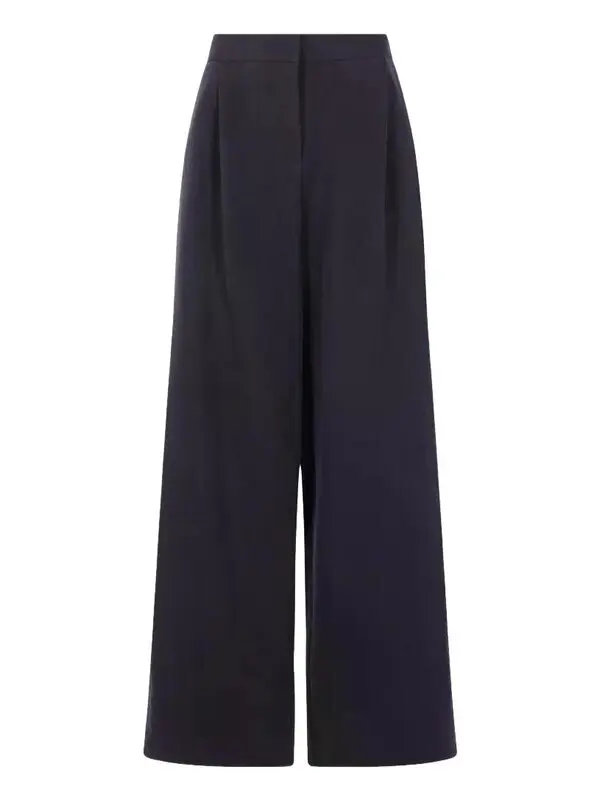 Dusan Pleated Palazzo Pants - Blue