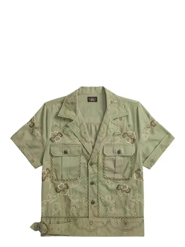 Ralph Lauren Embroidered Buckled Shirt - Green