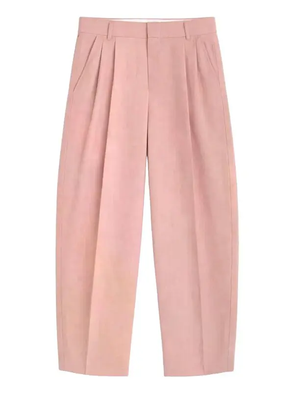 A PAPER KID Pleated Tapered Trousers - Pink