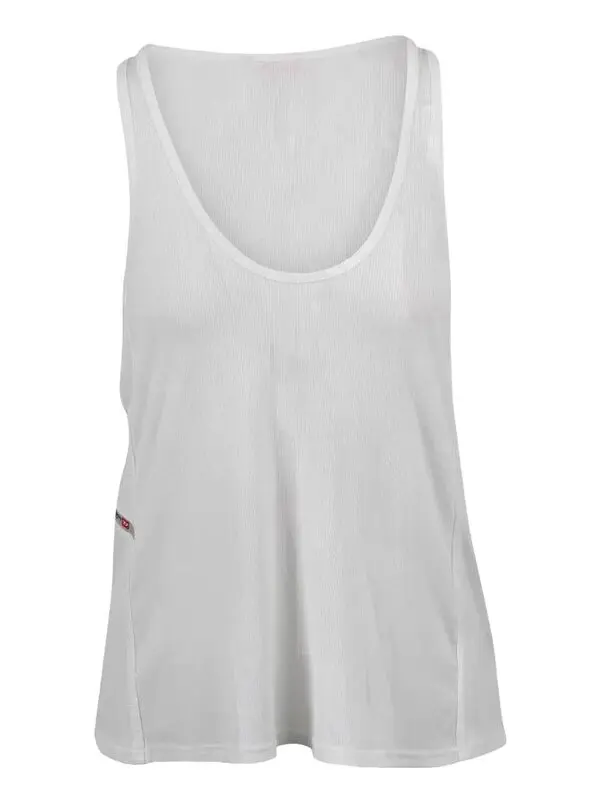 DIESEL Scoop Neck Tank Top - White