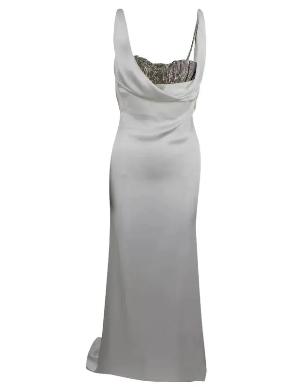 Giuseppe Di Morabito Draped Bodice Dress - Grey