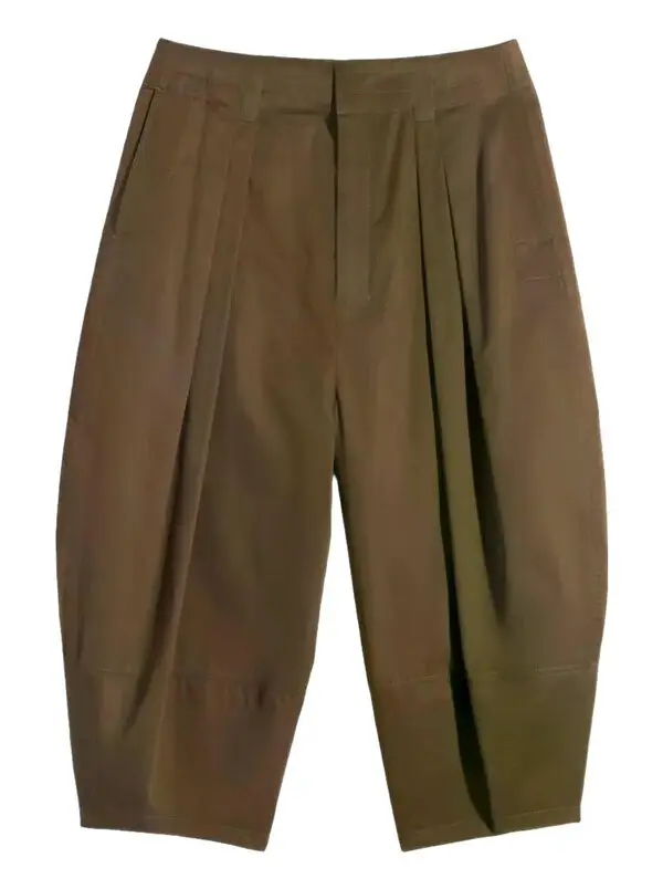 LEMAIRE Balloon Bermuda Shorts - Brown