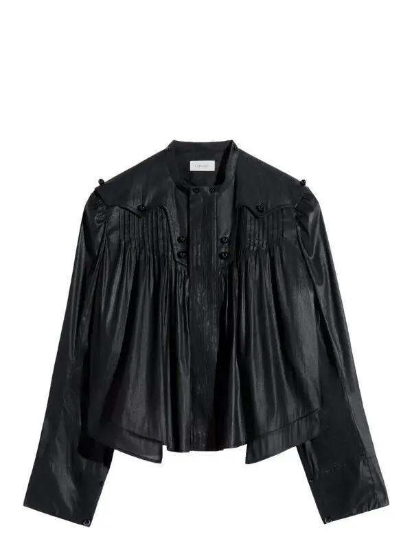 LEMAIRE Pleated Blouse - Black