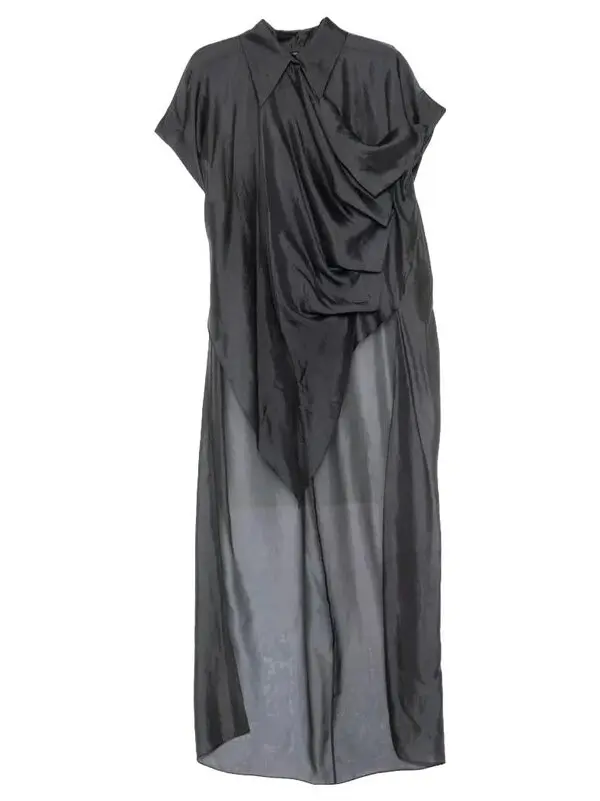 GAZ DE LIN Draped Top - Grey