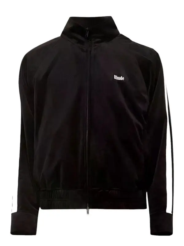 Rhude Hampton Velvet Striped Track Jacket - Black