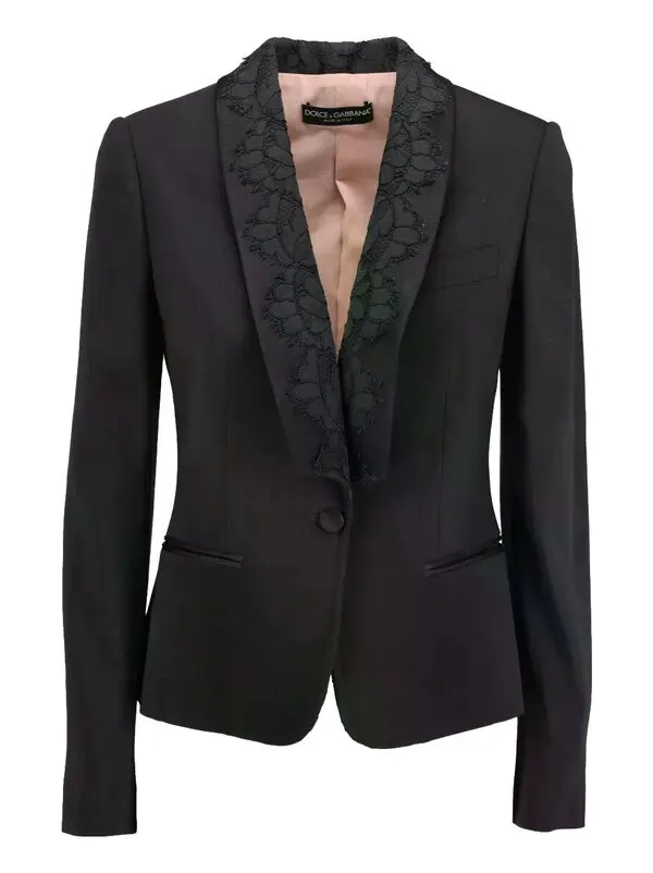Dolce & Gabbana Single-breasted Blazer - Black