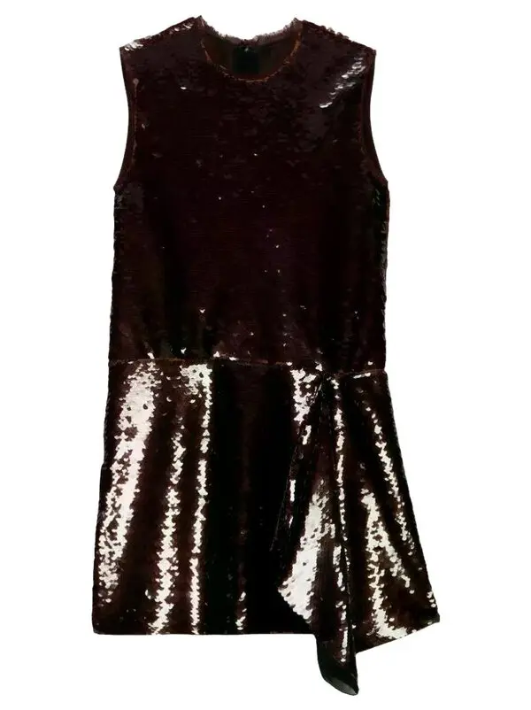 MSGM Sequin Mini Dress - Brown