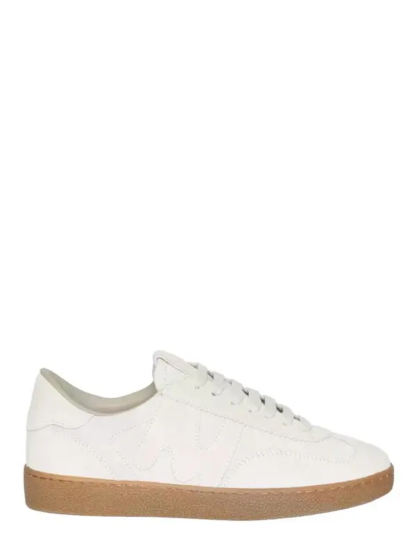 MSGM Logo Detail Suede Sneakers - Neutrals