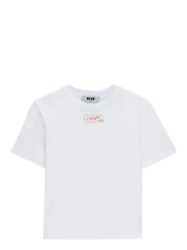 MSGM Logo-patch T-shirt - White