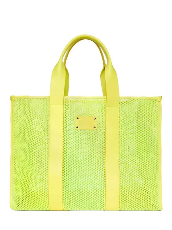 MSGM Logo-detail Tote Bag - Green