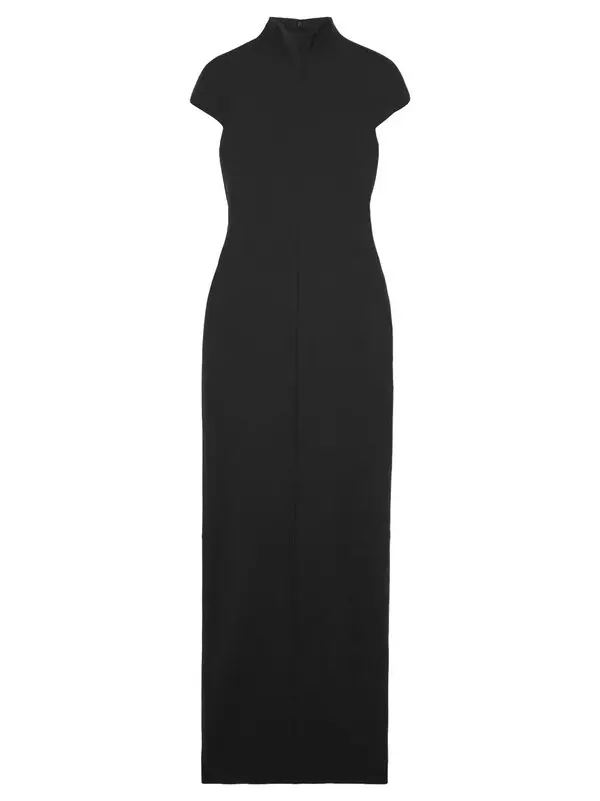 Solace London Lang Stretch-crepe Gown - Black
