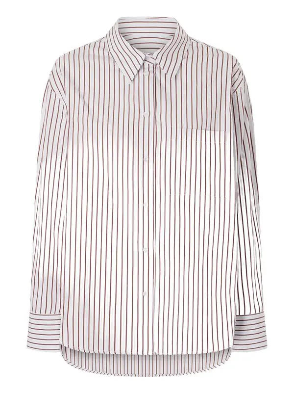 Loulou De Saison Maud Striped Cotton-poplin Shirt - Multi