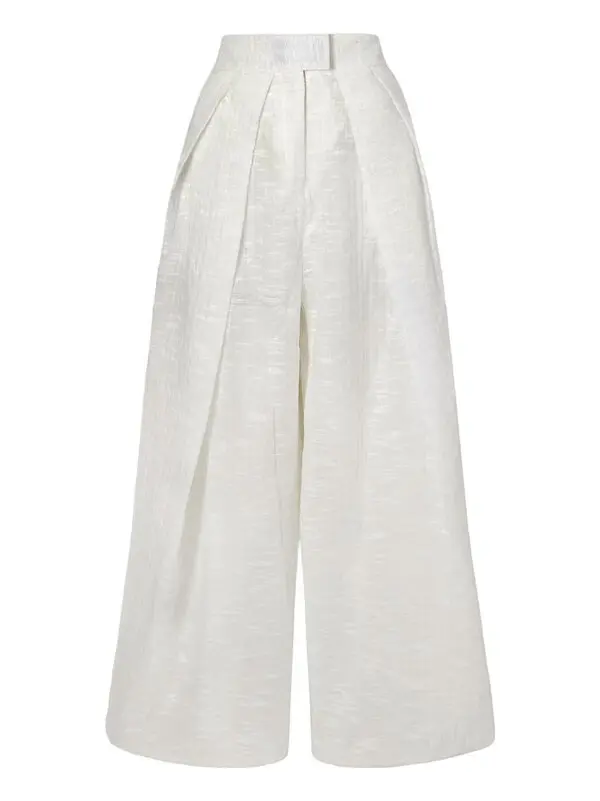 Maticevski Hello Sailor Pleated Organza Pants - White