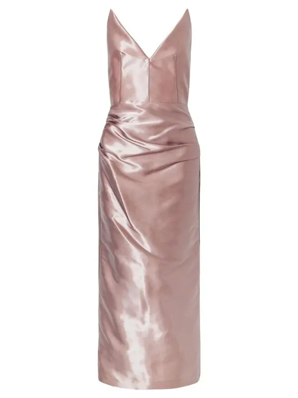 Maticevski Saucy Minx Taffeta Dress - Pink