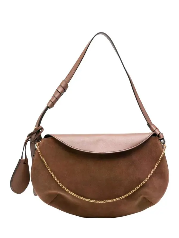 NEOUS Libra Chain Shoulder Bag - Brown