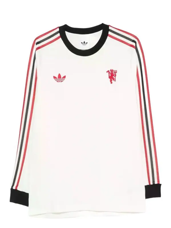 Adidas Manchester United 3-stripes Graphic-print T-shirt - White