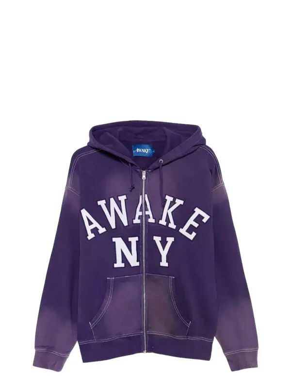 AWAKE NY Zip-up Hoodie - Purple