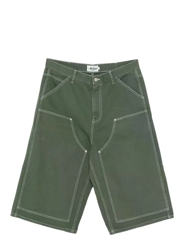 AWAKE NY Contrast-stitching Bermuda Short - Green
