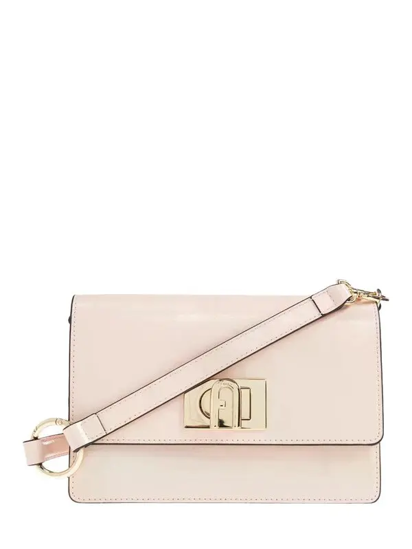 Furla Logo Clasp Shoulder Bag - Pink