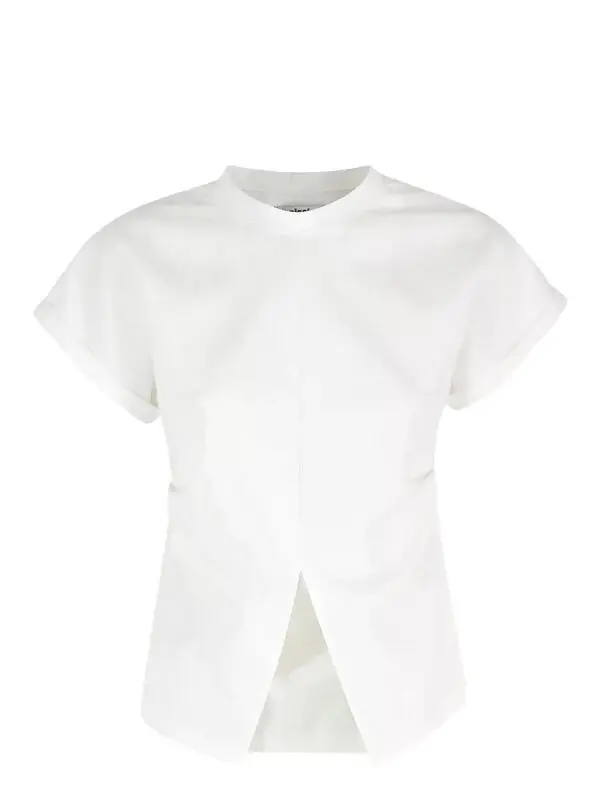 LA PISCINE Slit-detail T-shirt - White
