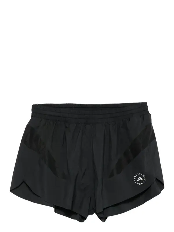 Adidas By Stella McCartney Logo-print Shorts - Black