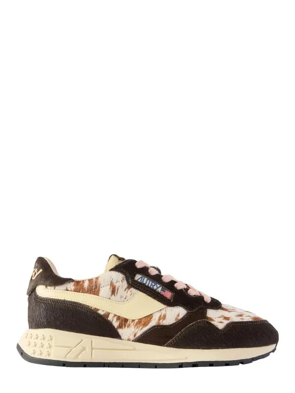 AUTRY Reelwind Low Printed Sneakers - Brown