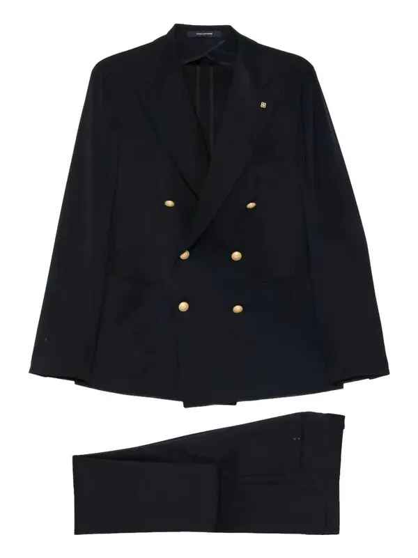 Tagliatore Double-breasted Buttoned Suit - Blue