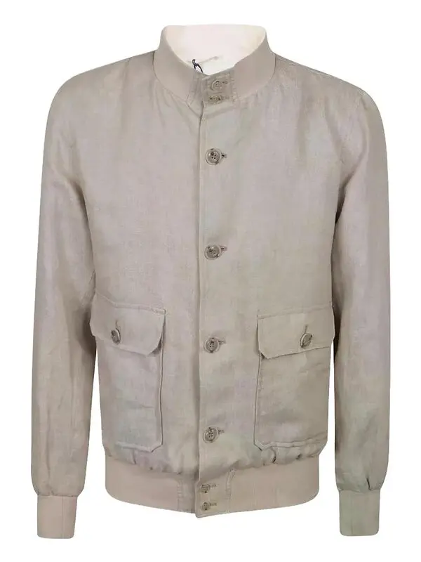 BARBA NAPOLI Flap-pocket Jacket - Neutrals