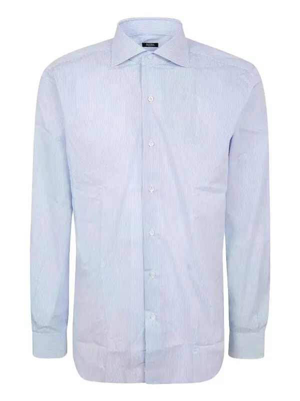 BARBA NAPOLI Striped Shirt - Blue