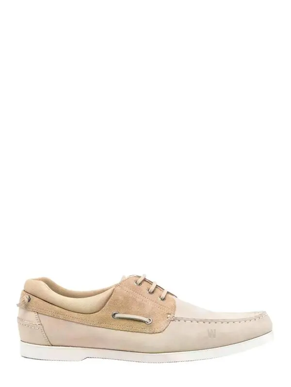 Woolrich Almond-toe Boat Shoes - Neutrals