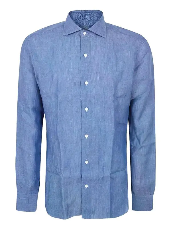 BARBA NAPOLI Long-sleeve Shirt - Blue